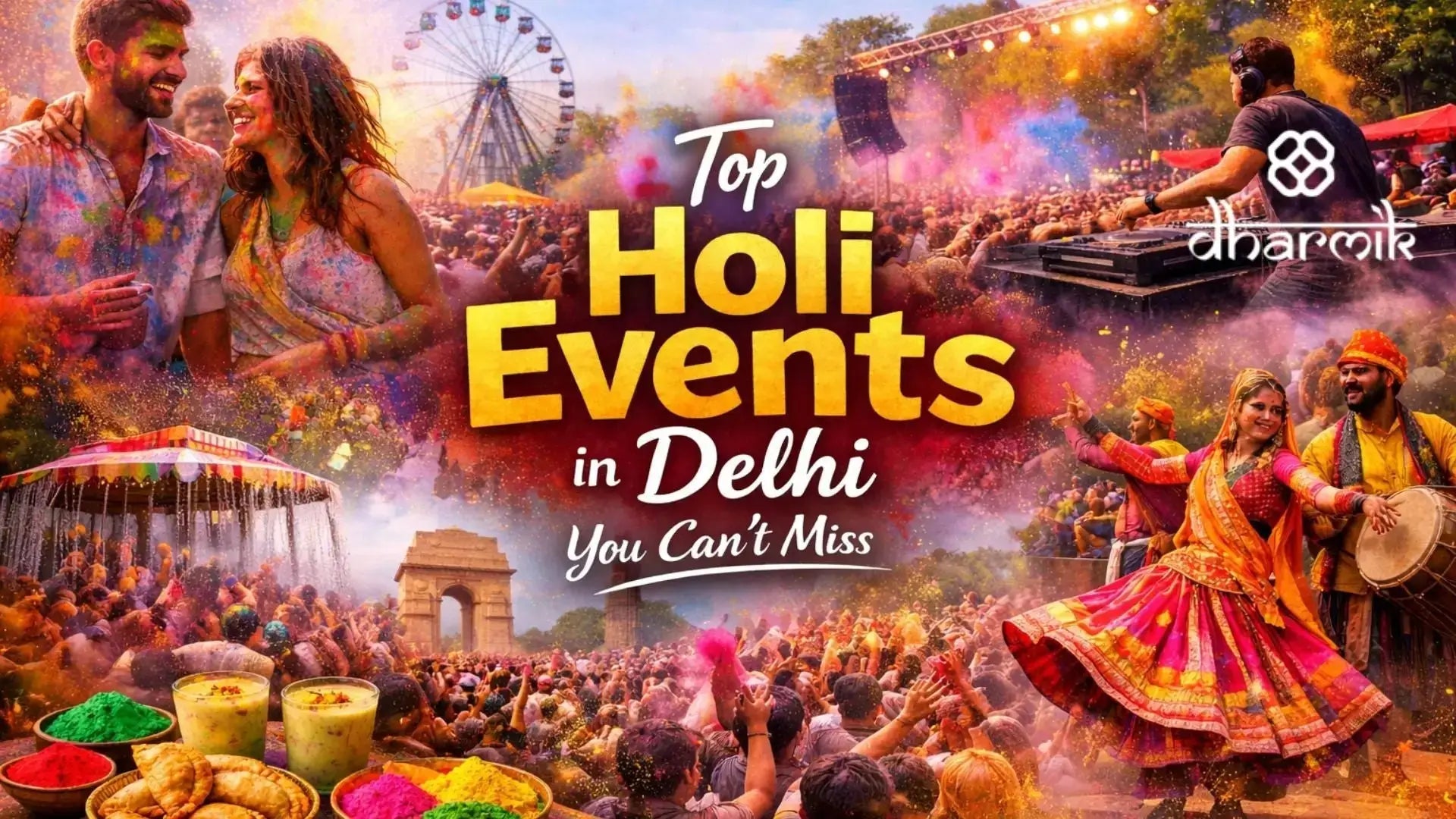 Holi Events Delhi 2026: Best Parties & Celebrations – Dharmik
