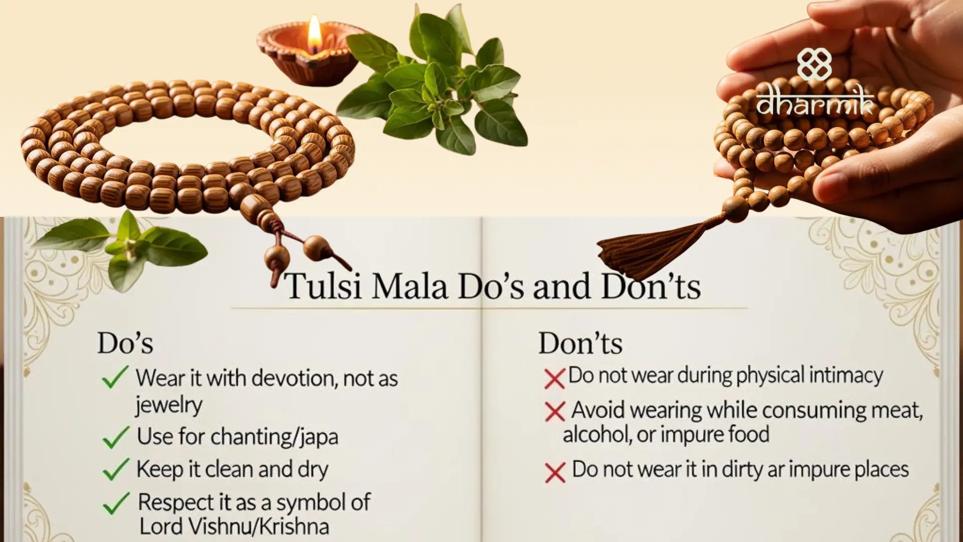 Tulsi Mala Rules (Niyam): FAQs Every Devotee Should Know - Dharmik