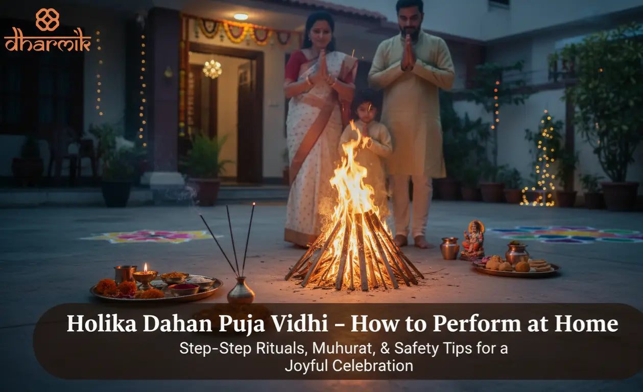 Holika Dahan Puja Vidhi at Home – Rituals, Muhurat & Significance – Dharmik
